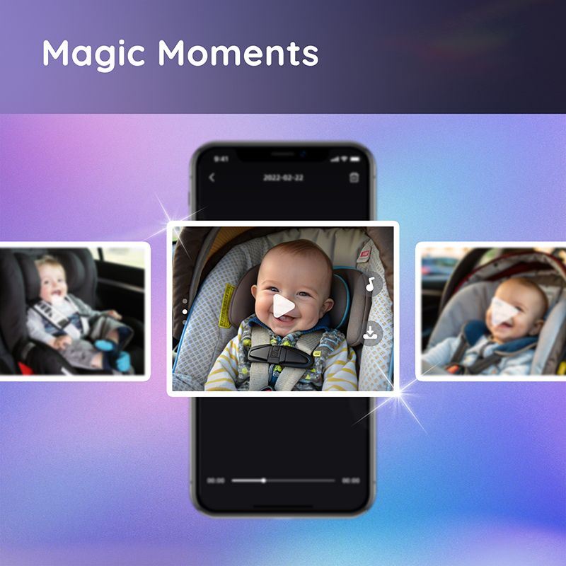 Car Baby Monitor Wireless Nanit Baby Monitor Ellie Baby Car Monitor, 2K ...